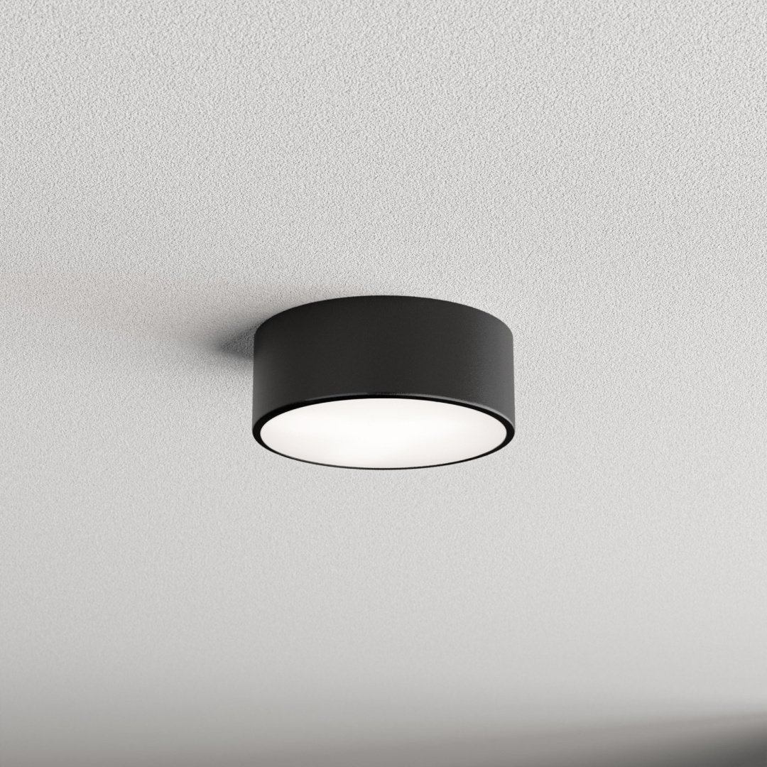 Lampa sufitowa łazienkowa na taras Plafon CLEO 200 IP54 Czarny Lampa sufitowa łazienkowa na taras Plafon CLEO 200 IP54 Czarny